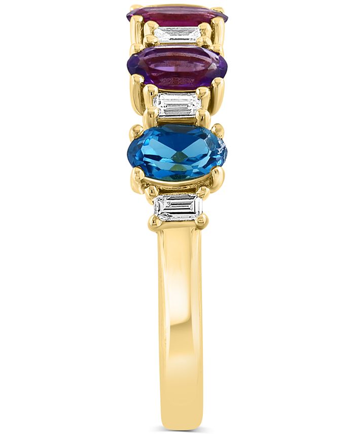 EFFY Collection EFFY® Multi-Gemstone (1 ct. t.w.) & Diamond (1/6 ct. t ...