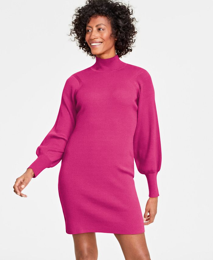 On 34th Womens Turtleneck Mini Sweater Dress Created For Macys Macys
