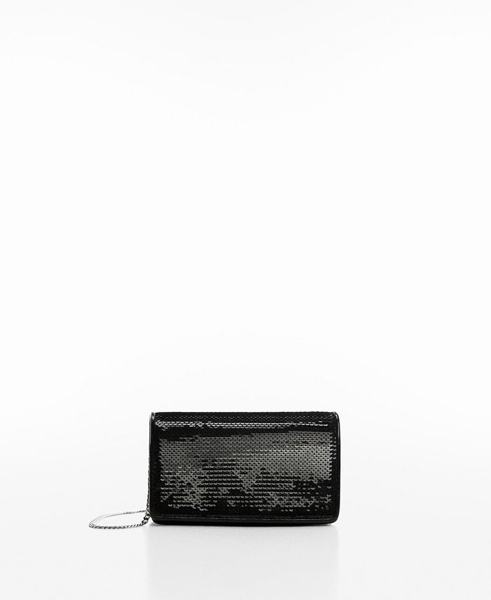 MANGO Women's Sequined Chain Bag - Macy's