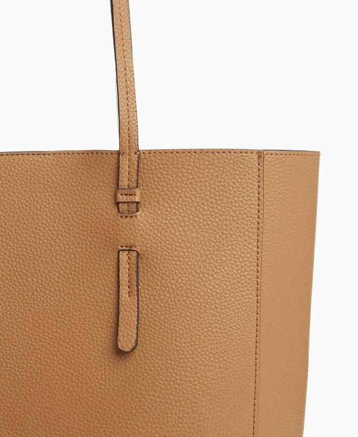 MANGO Women's Leather-Effect Shopper Bag - Macy's