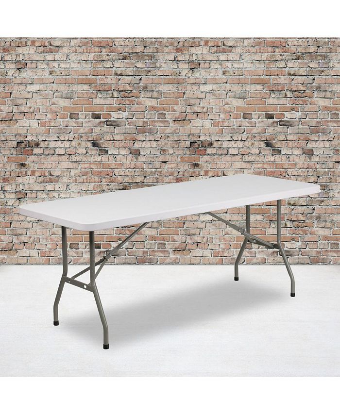 EMMA+OLIVER 6-Foot Plastic Folding Table - Macy's