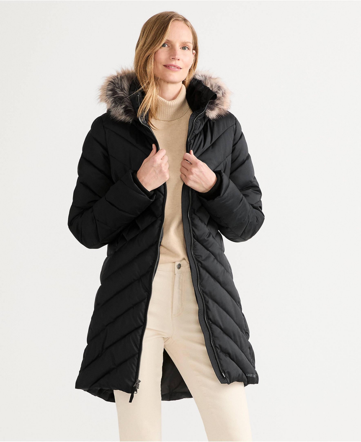 Click here for Lands End Womens FeatherFree Cozy Fleece Lined Win... prices