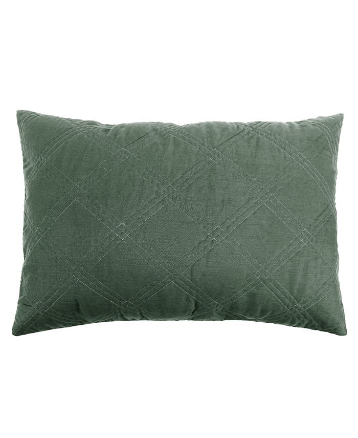Levtex Washed Linen Relaxed Solid Sham, King - Macy's