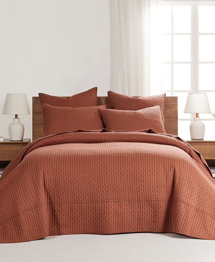 Levtex Cross Stitch Stitching 2-Pc. Bedspread Set, Twin/Twin XL - Macy's