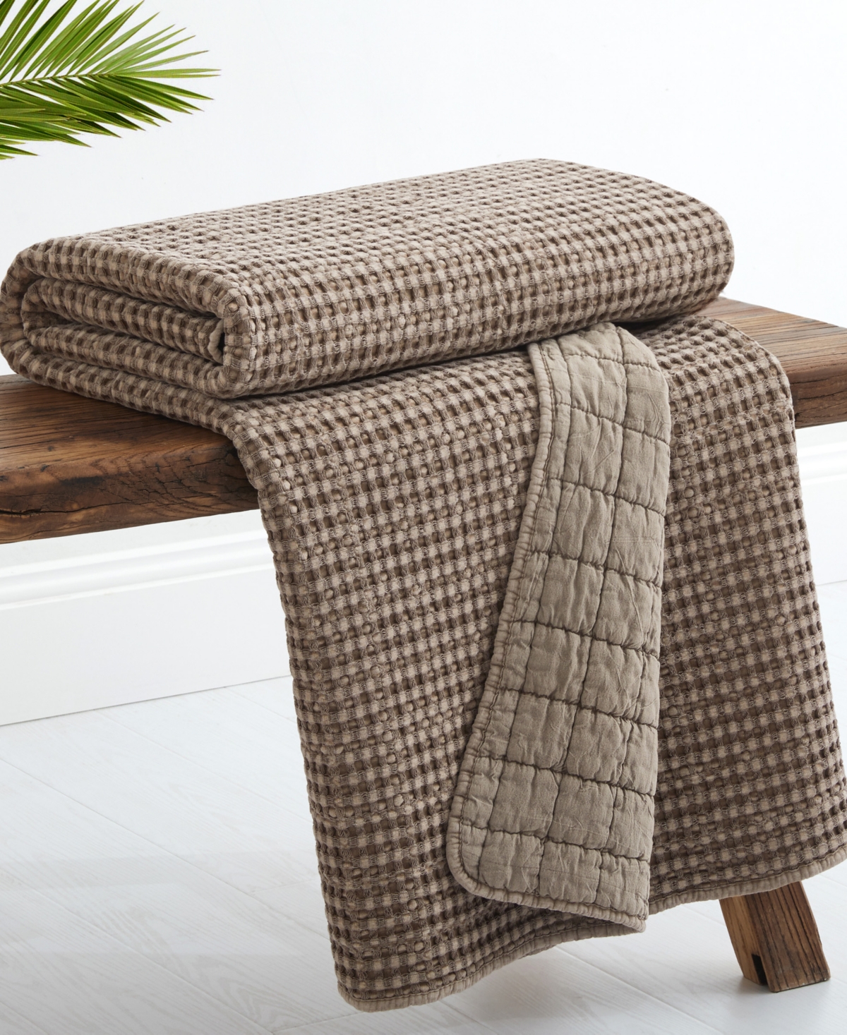 Click here for Levtex Mills Waffle Stitched Quilted Throw  60 x 5... prices