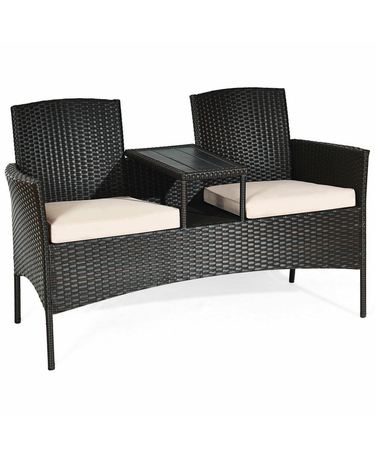 Click here for Modern Patio Conversation Set with Built-in Coffee... prices