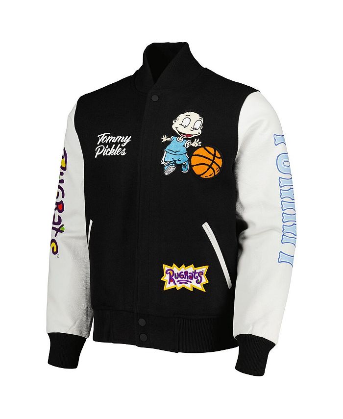 Freeze Max Men's Black, White Rugrats Tommy Basketball Full-Zip Varsity ...