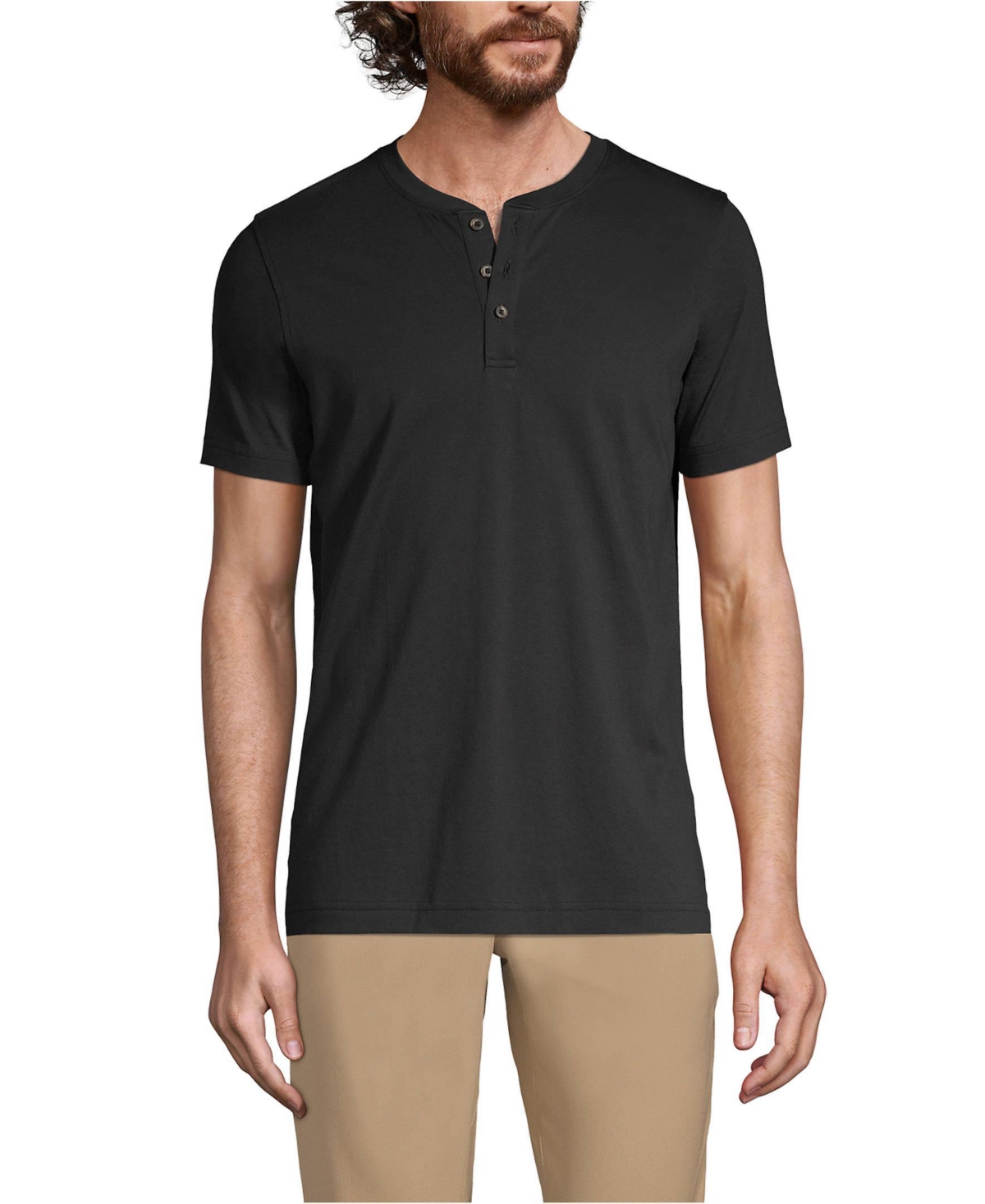 Click here for Lands End Mens Short Sleeve Cotton Supima Jersey H... prices
