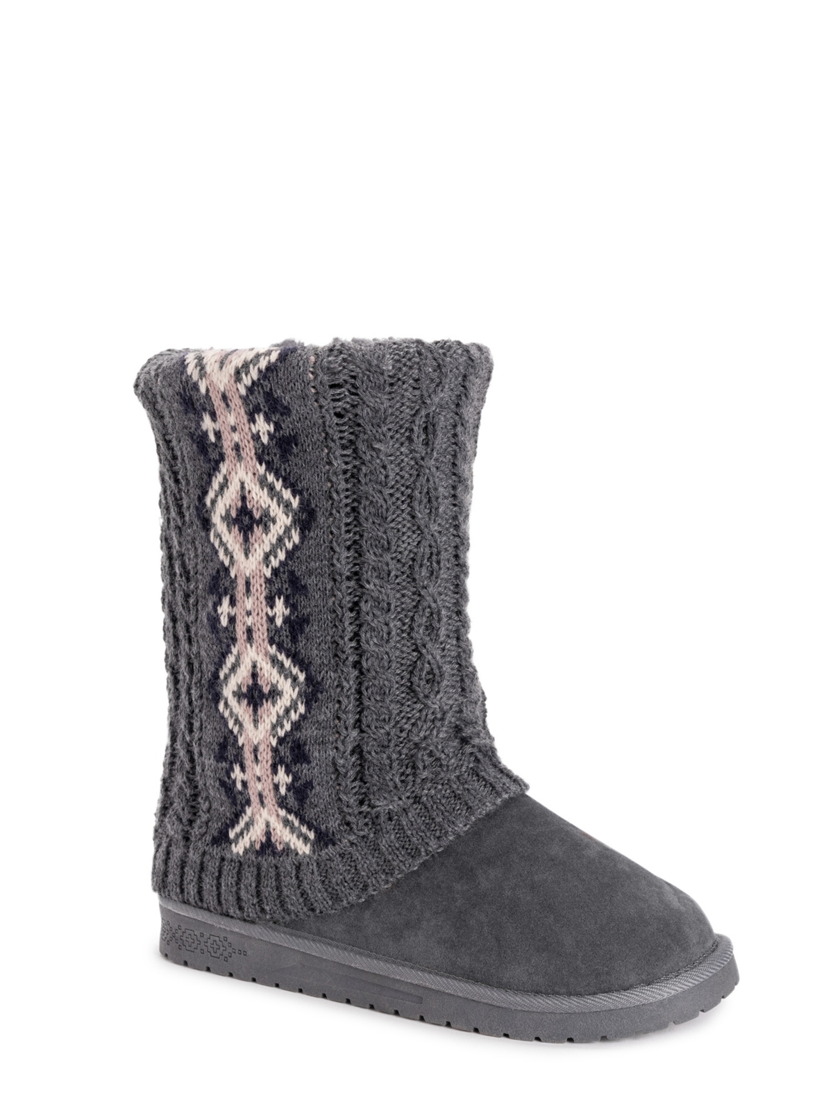 Click here for Muk Luks Womens Cheryl Boots - Grey prices