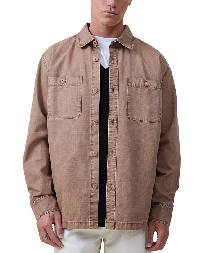 COTTON ON Men's Heavy Oversized Fit Overshirt - Macy's