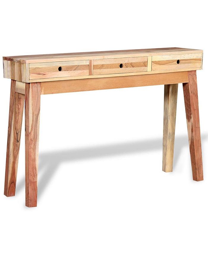 vidaXL Console Table Solid Reclaimed Wood - Macy's