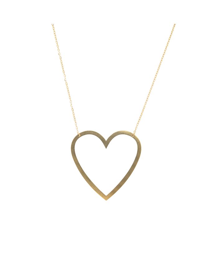 KC Chic Designs 316L Emily Heart Necklace - Macy's