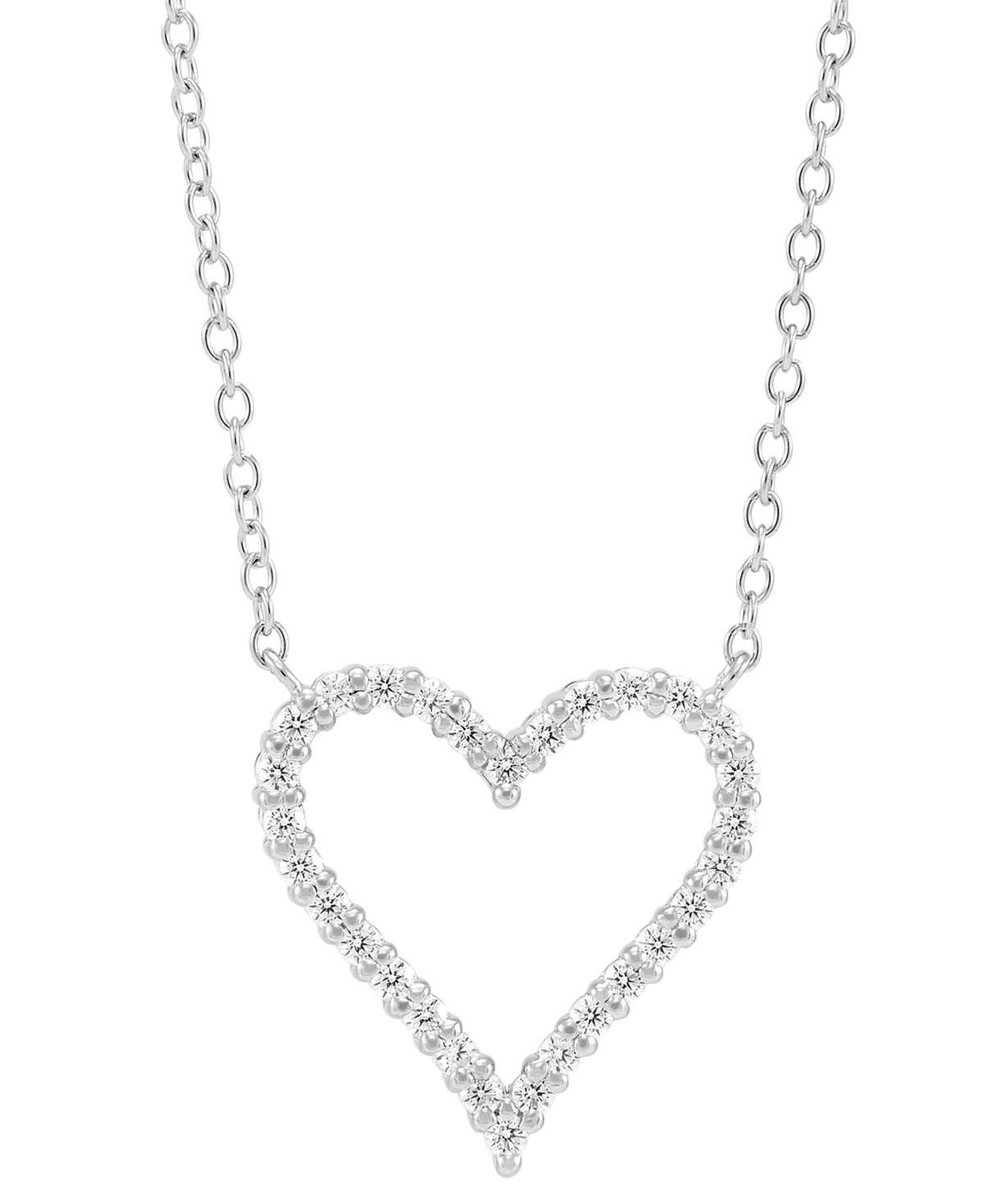 Click here for Diamond Heart 18 Pendant Necklace (1/4 ct. t.w.) i... prices