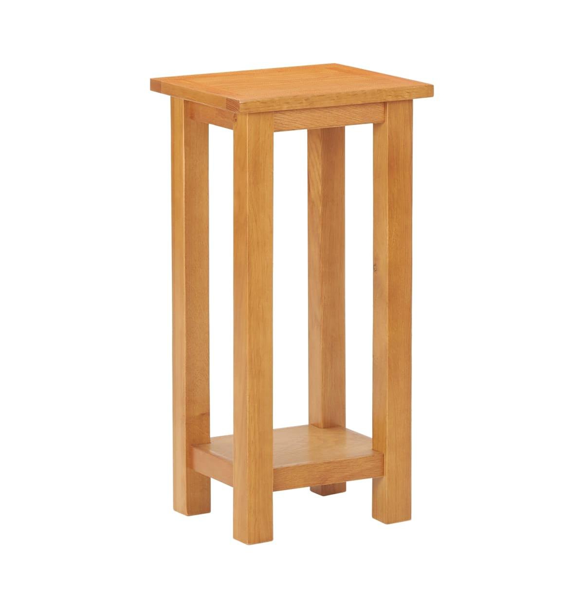 Click here for Side Table 10.6x9.4x21.7 Solid Oak Wood - Brown prices