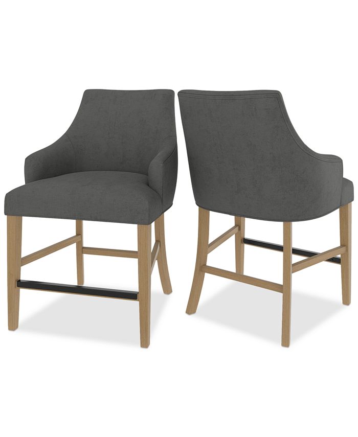 Furniture Nelin 2pc Counter Height Chair Set - Macy's