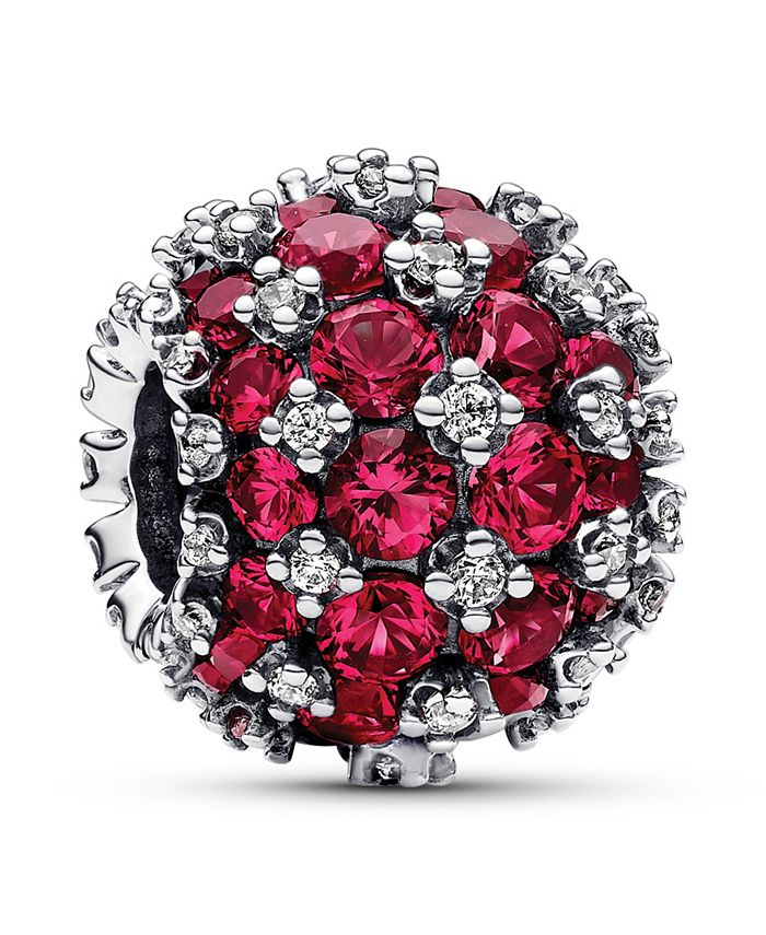 Pandora Sterling Silver with Crystal Charm - Macy's