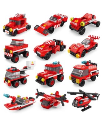 Fun Little Toys Fire Rescue Cars Building Blocks Set of 12 Pieces - Macy's