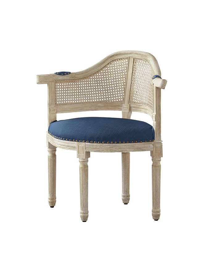 Rustic Manor Edmond Linen Accent Chair - Macy's