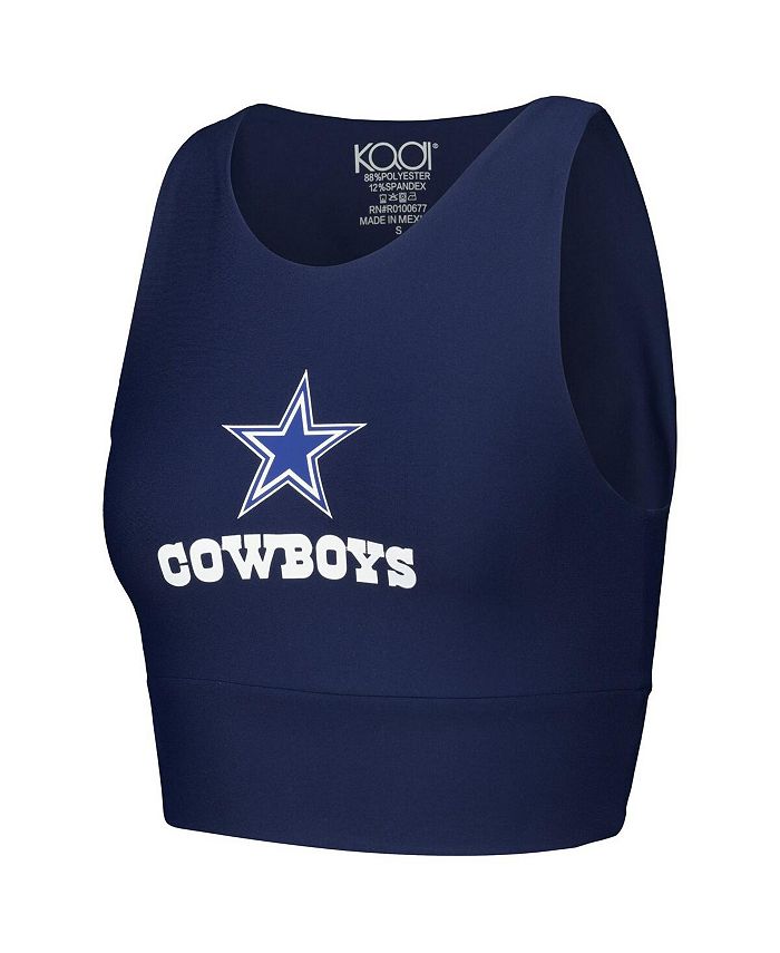 Kadi Brand Women's Navy Dallas Cowboys Leggings and Midi Bra Set - Macy's