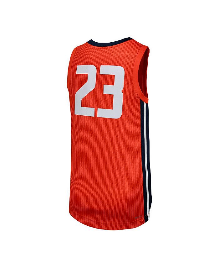 Nike Men's #23 Orange Illinois Fighting Illini Replica Basketball ...