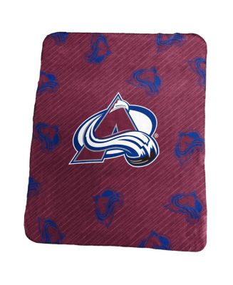 Colorado Avalanche 50" x 60" Repeating Logo Classic Plush Throw Blanket ...