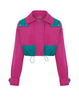 NOCTURNE Women's Color Block Cropped Jacket - Macy's