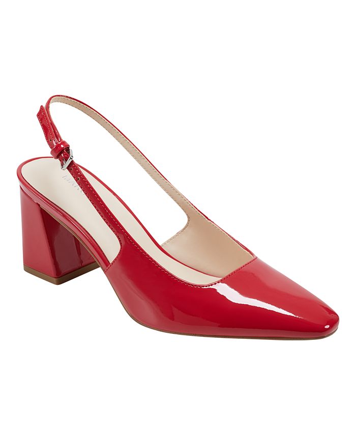Marc Fisher Women's Lethe Block Heel Pointy Toe Dress Pumps - Macy's