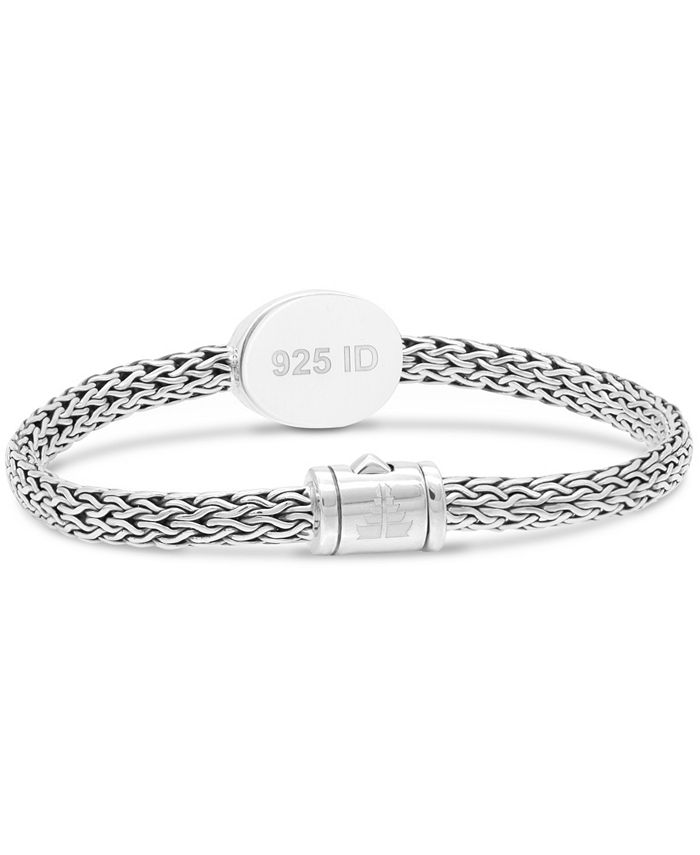 DEVATA Bali Hammer with Filigree Accent with Dragon Bone Chain Bracelet in Sterling Silver - Macy's