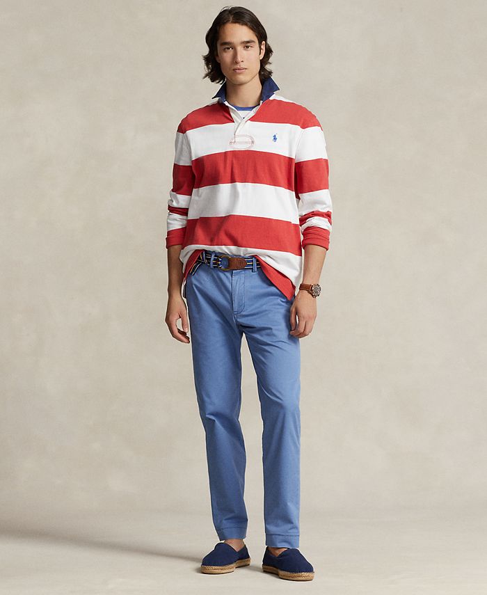 Polo Ralph Lauren Men's Straight-Fit Washed Stretch Chino Pants - Macy's