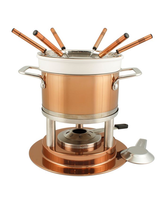 SWISSMAR Bern 11 Piece Copper Fondue Set - Macy's
