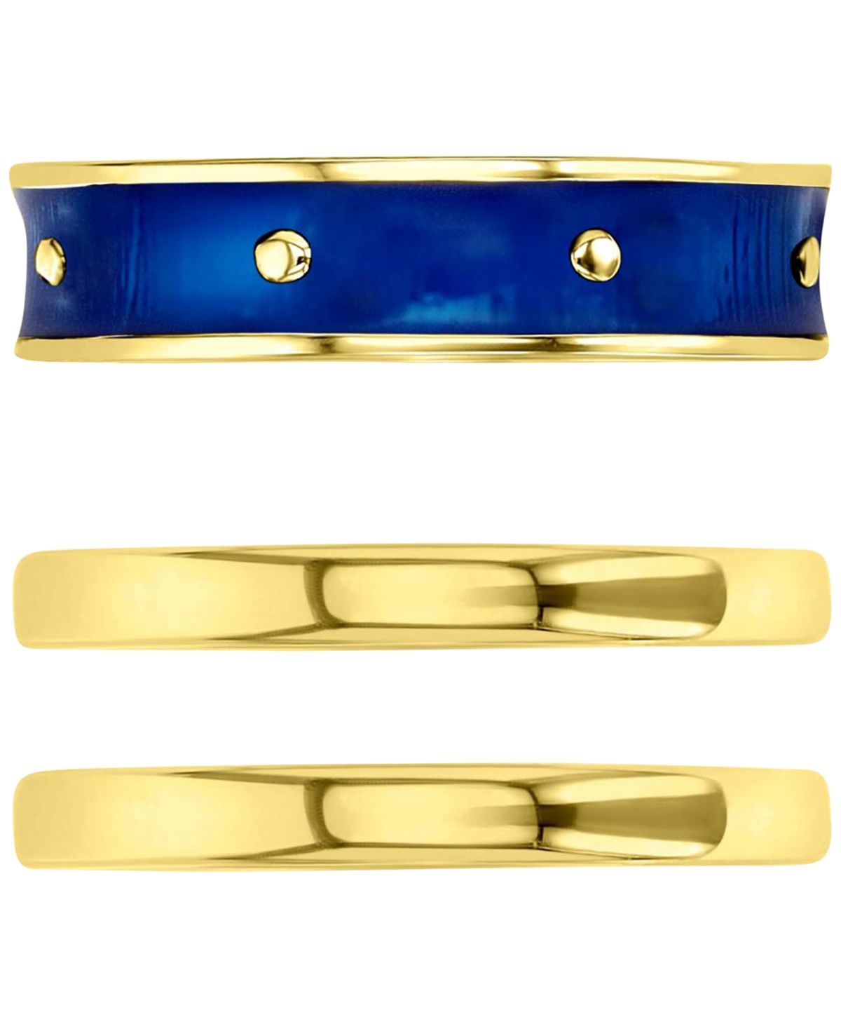 Click here for 3-Pc. Set Enamel & Polished Stack Rings in 14k Gol... prices