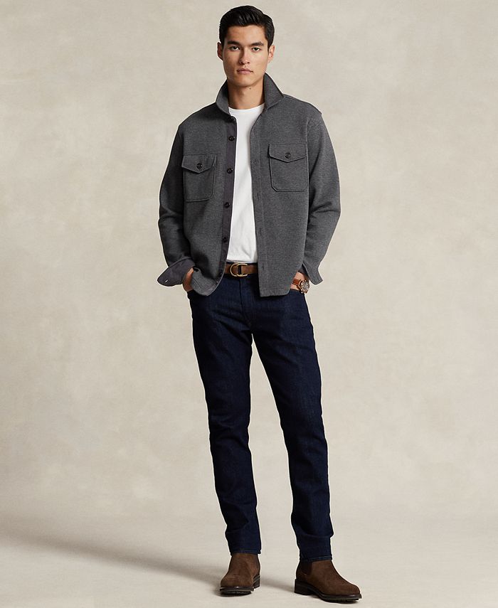 Polo Ralph Lauren Men's Double-Knit Mesh Overshirt - Macy's