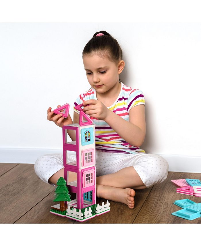 Play Brainy Magnetic Building Tiles Set (88 Pc) - Macy's