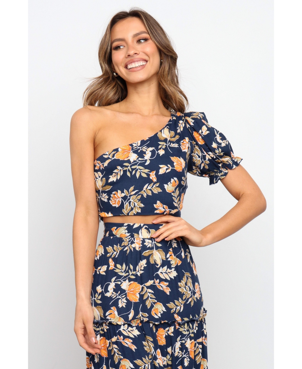 Click here for Womens Aimee Top - Navy prices