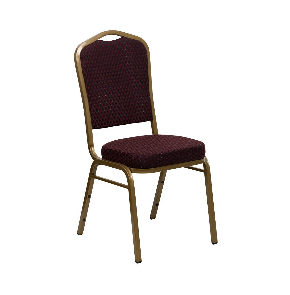 Click here for Crown Back Stacking Banquet Dining Chair - Burgund... prices