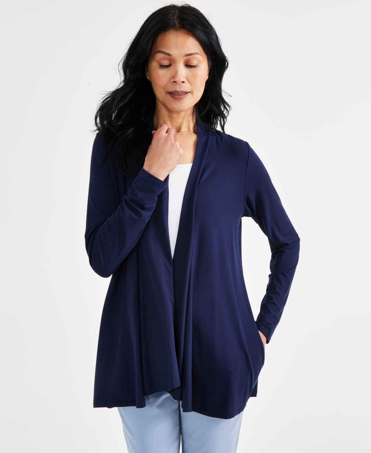 Click here for Style & Co Womens Open-Front Knit Cardigan  Create... prices