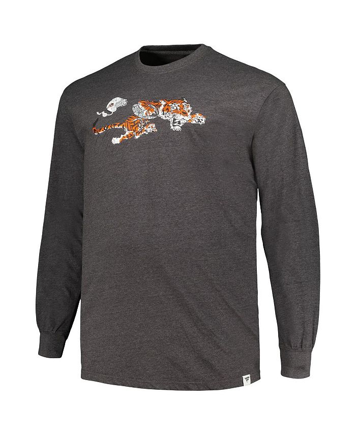 Profile Men's Heather Charcoal Distressed Cincinnati Bengals Big and ...