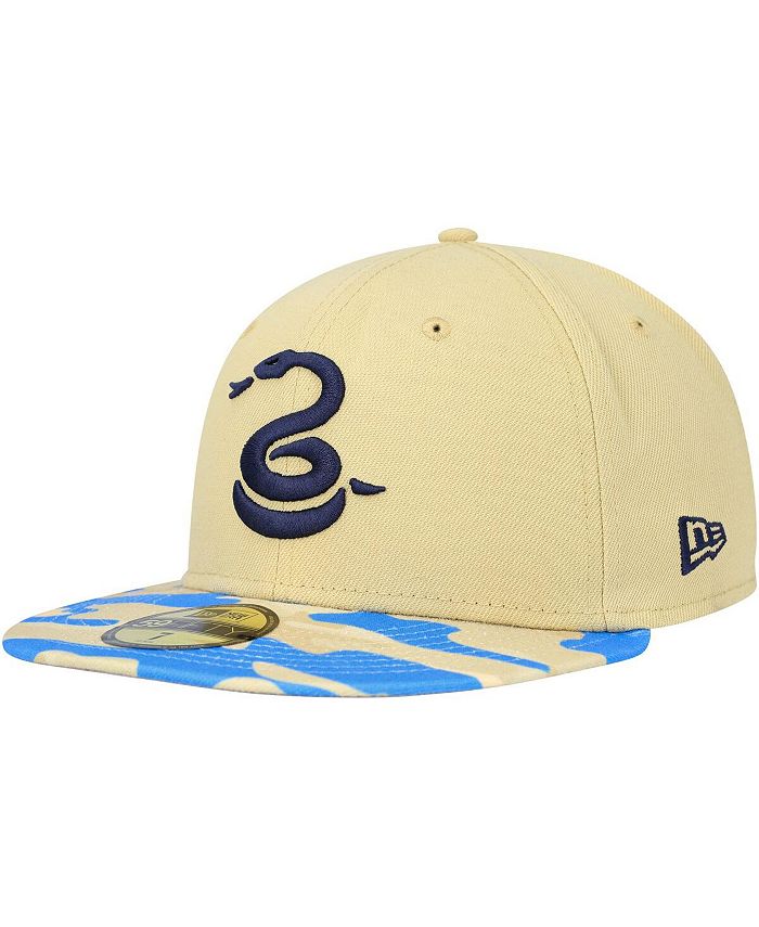 New Era Men's Gold, Blue Philadelphia Union Camo Snake 59FIFTY Fitted ...