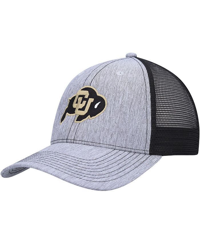Ahead Men's Charcoal, Black Colorado Buffaloes Brant Trucker Adjustable ...