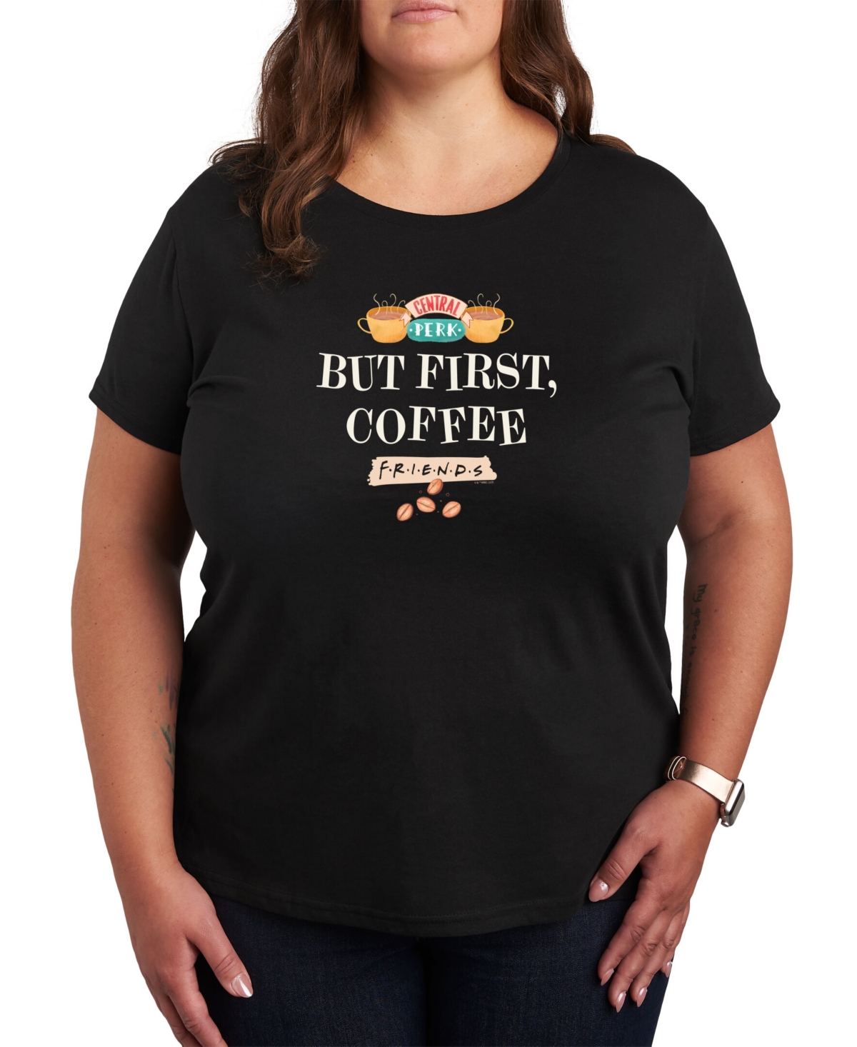 Click here for Hybrid Apparel Trendy Plus Size Friends Graphic T-... prices