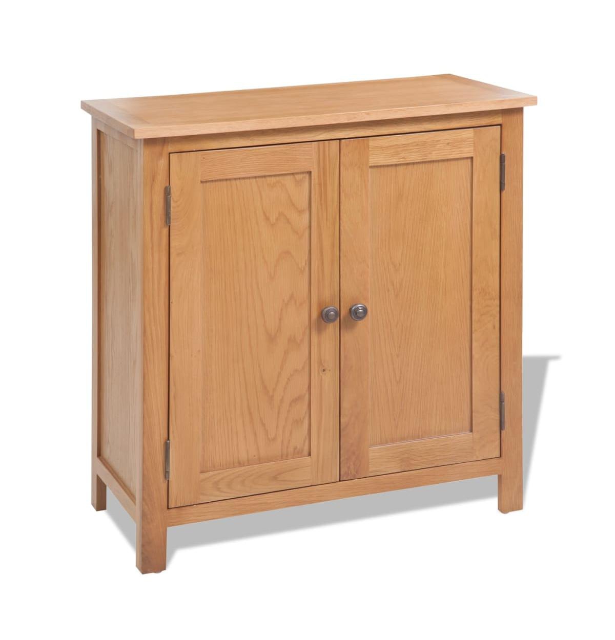 Click here for Sideboard Solid Oak Wood 27.6x13.8x29.5 Brown - Br... prices
