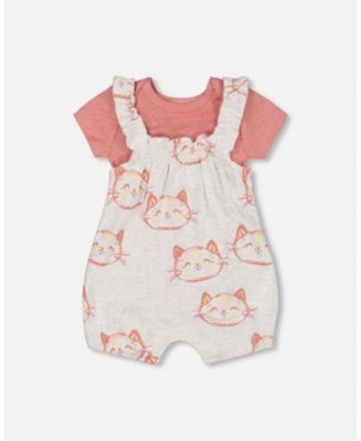 Deux par Deux Baby Girls Organic Cotton Pointelle Knit Onesie And ...