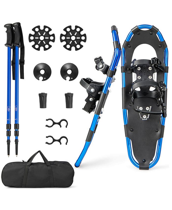 Slickblue 21/25/30 Inch Lightweight Terrain Snowshoes with Flexible ...