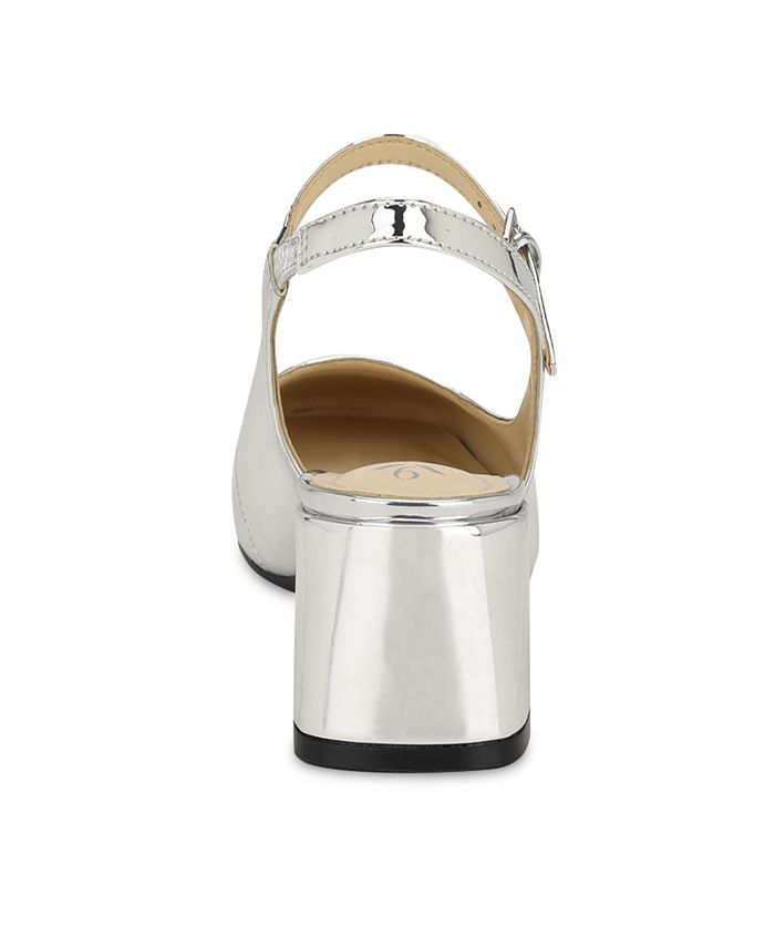 Nine West Women's Roslin 9X9 Block Heel Square Toe Dress Pumps - Macy's