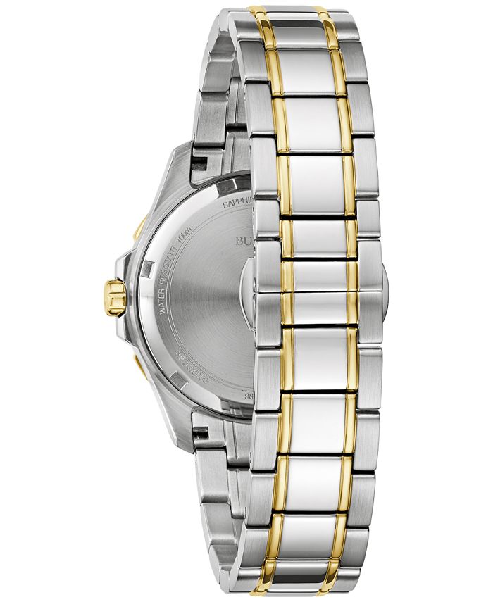Bulova Women's Marine Star Diamond Accent Two-Tone Stainless Steel ...