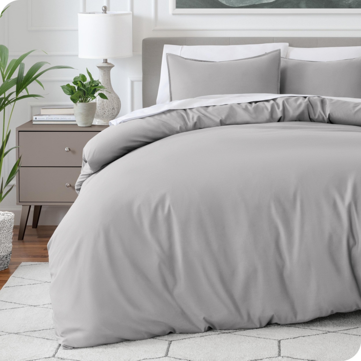 Click here for Bare Home Double Brushed Duvet Cover Set Twin/Twin... prices