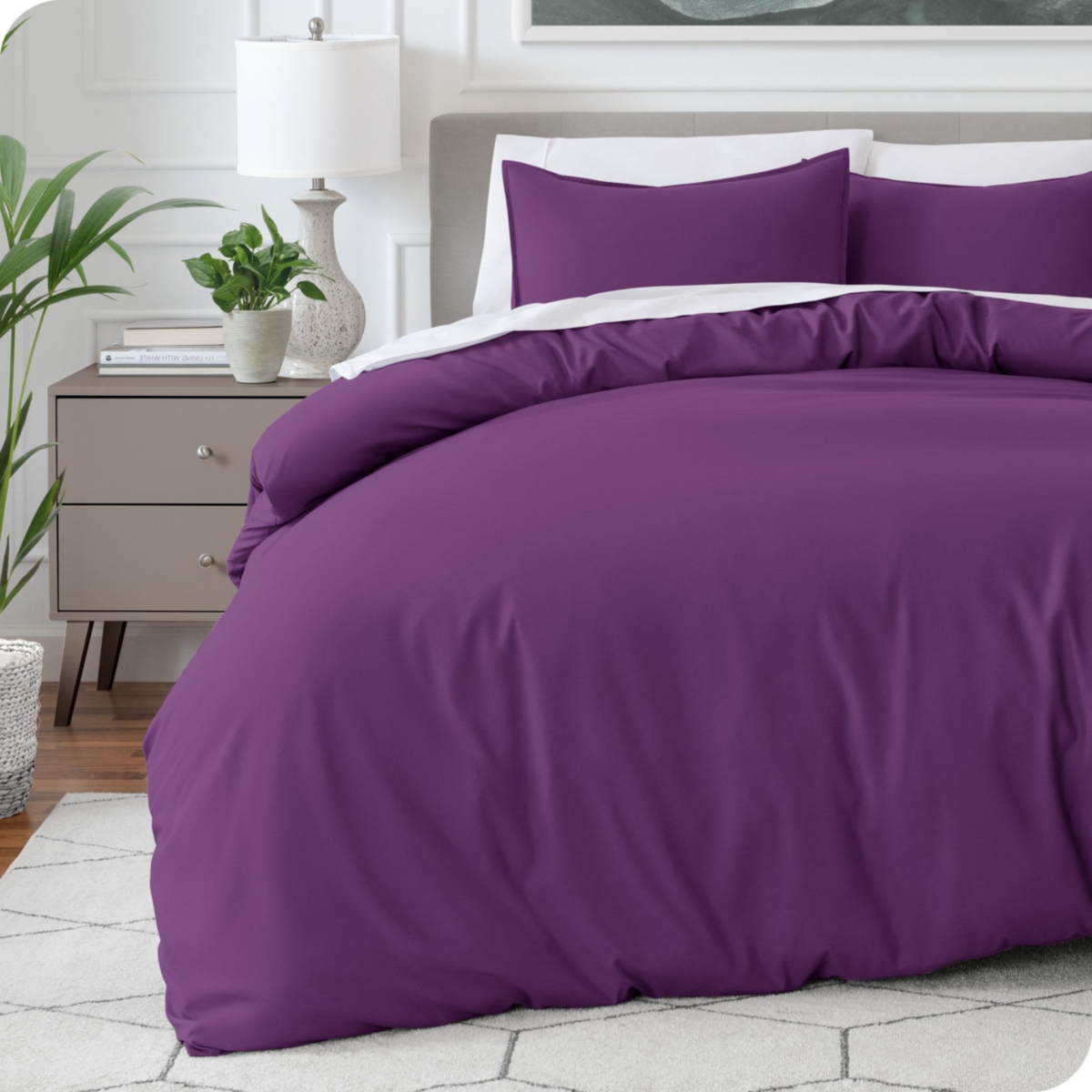 Click here for Bare Home Double Brushed Duvet Cover Set Twin/Twin... prices