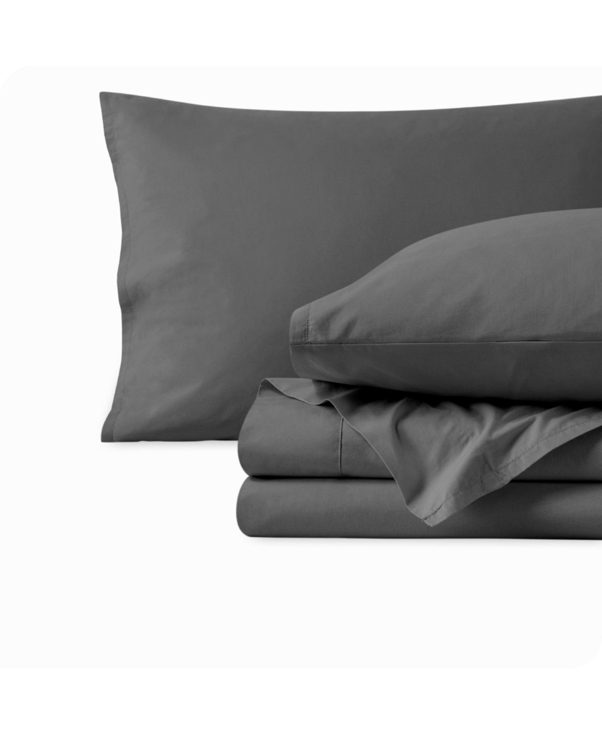 Click here for Bare Home Percale Sheet Set - Grey prices