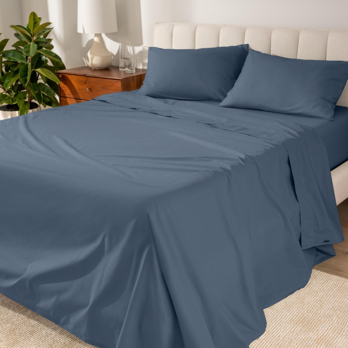 Click here for Bare Home Percale Sheet Set - Bering sea prices