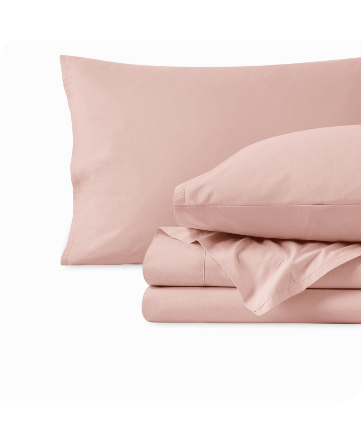 Click here for Bare Home Percale Sheet Set - Dusty pink prices